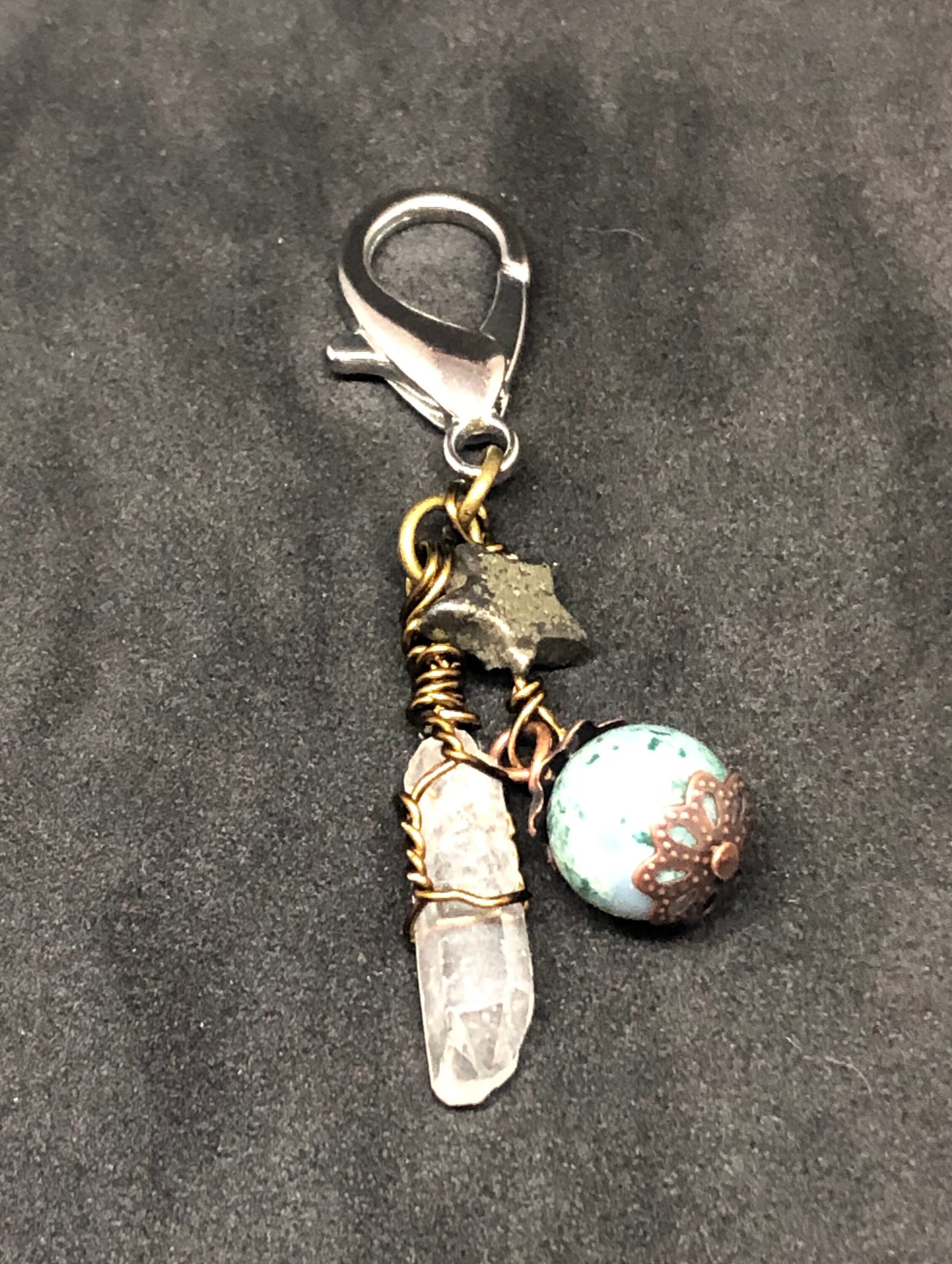 Healing Gemstone Collar Charm Healing Pet Charm Crystal Pet - Etsy