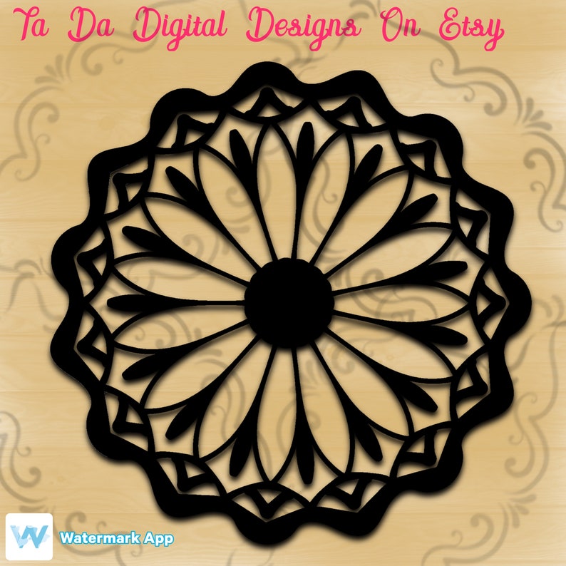 Flower Mandala Svg | Etsy