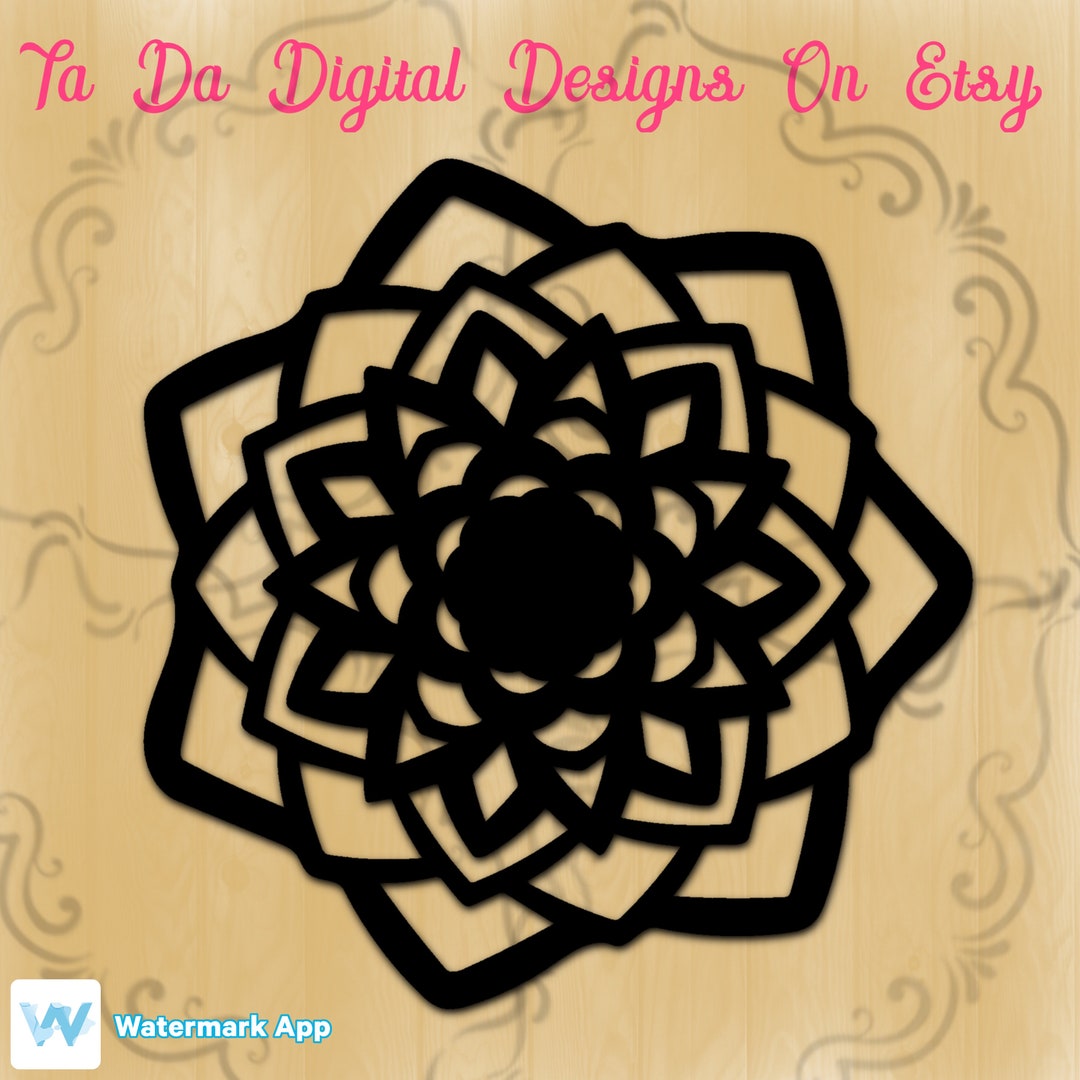 Mandala Svg / Flower Mandala Svg - Etsy