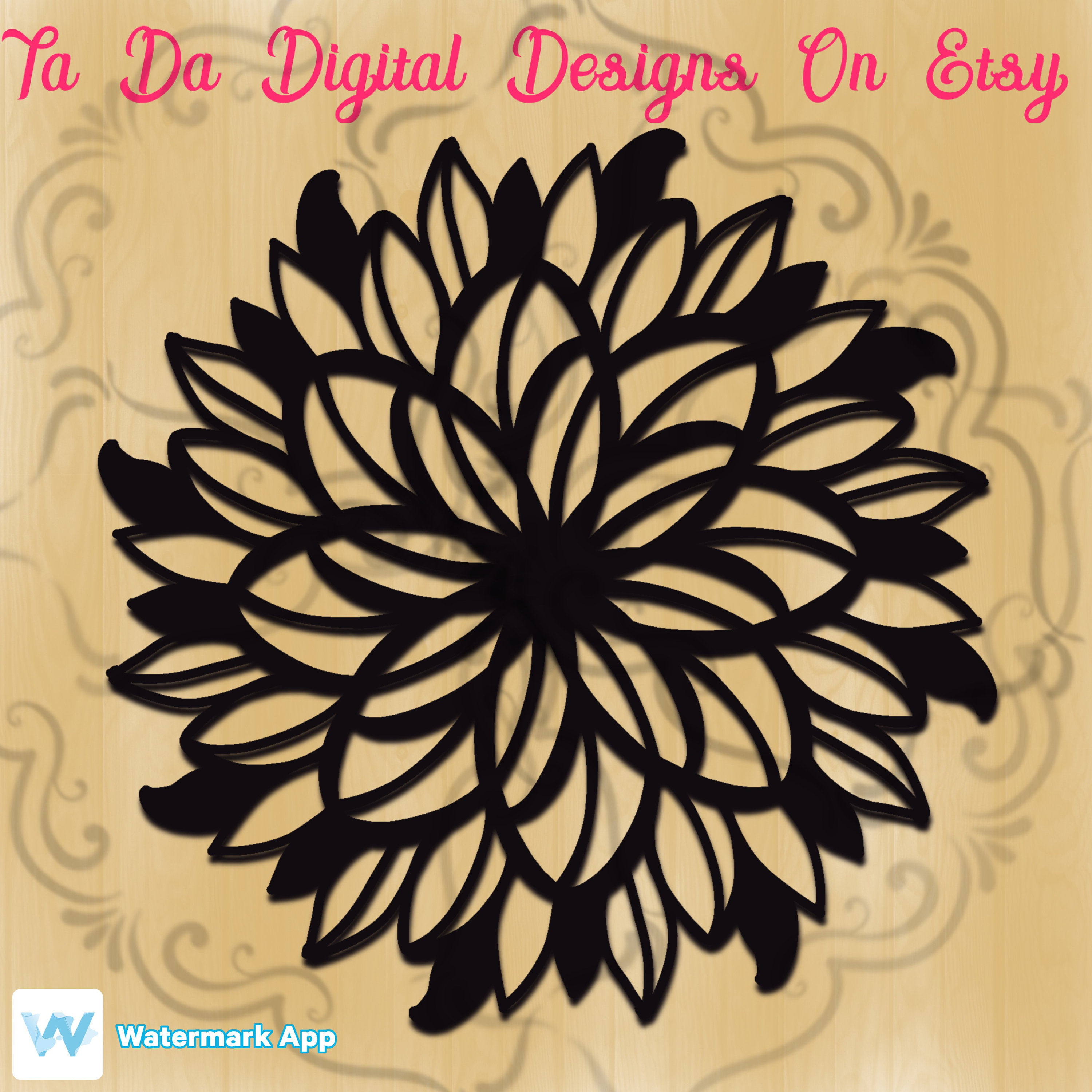 Flower Mandala Svg - Etsy