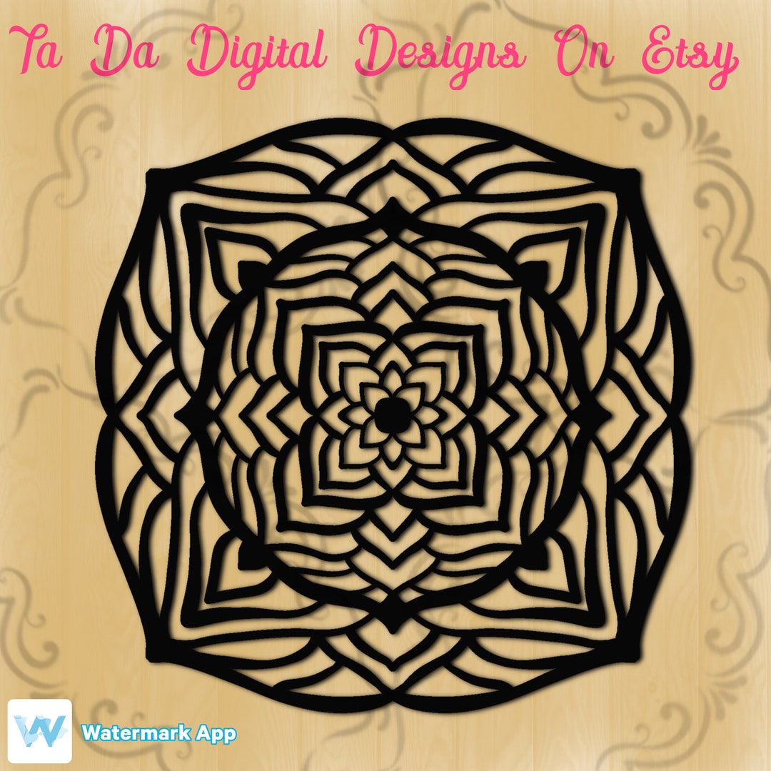 Mandala Svg / Png . Flower Mandala Svg / Png . Intricate Mandala Svg ...