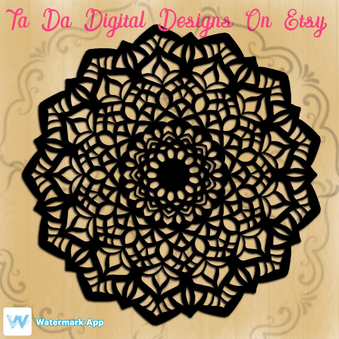 Intricate Mandala Svg / Doily Mandala Svg/intricate Mandala Cutting ...
