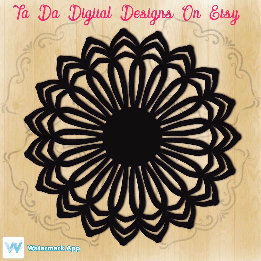 Flower Mandala Svg - Etsy