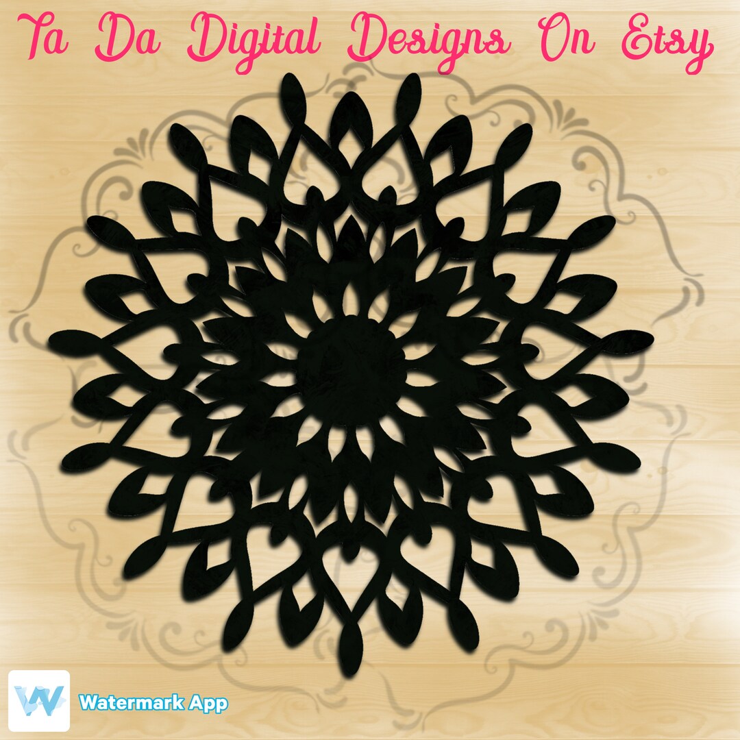 Mandala Flower Svg - Etsy