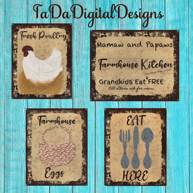 Farmhouse Printables / Farmhouse Kitchen Printables - Etsy