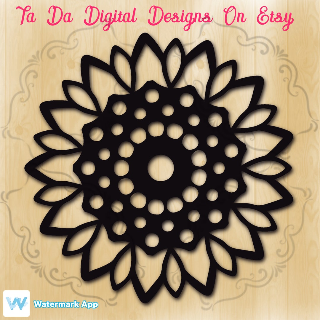 Flower Mandala Svg - Etsy