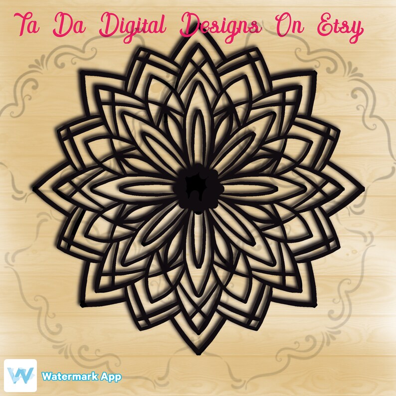 Mandala Flower Svg - Etsy
