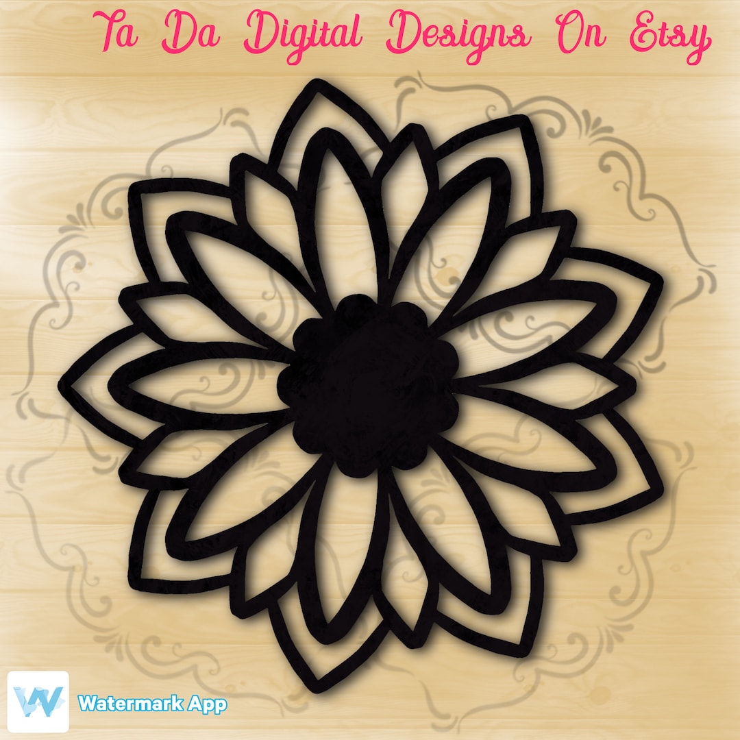 Flower Svg - Etsy
