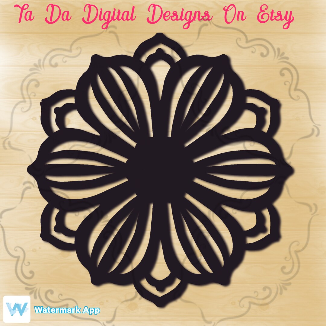 Flower Mandala Svg - Etsy