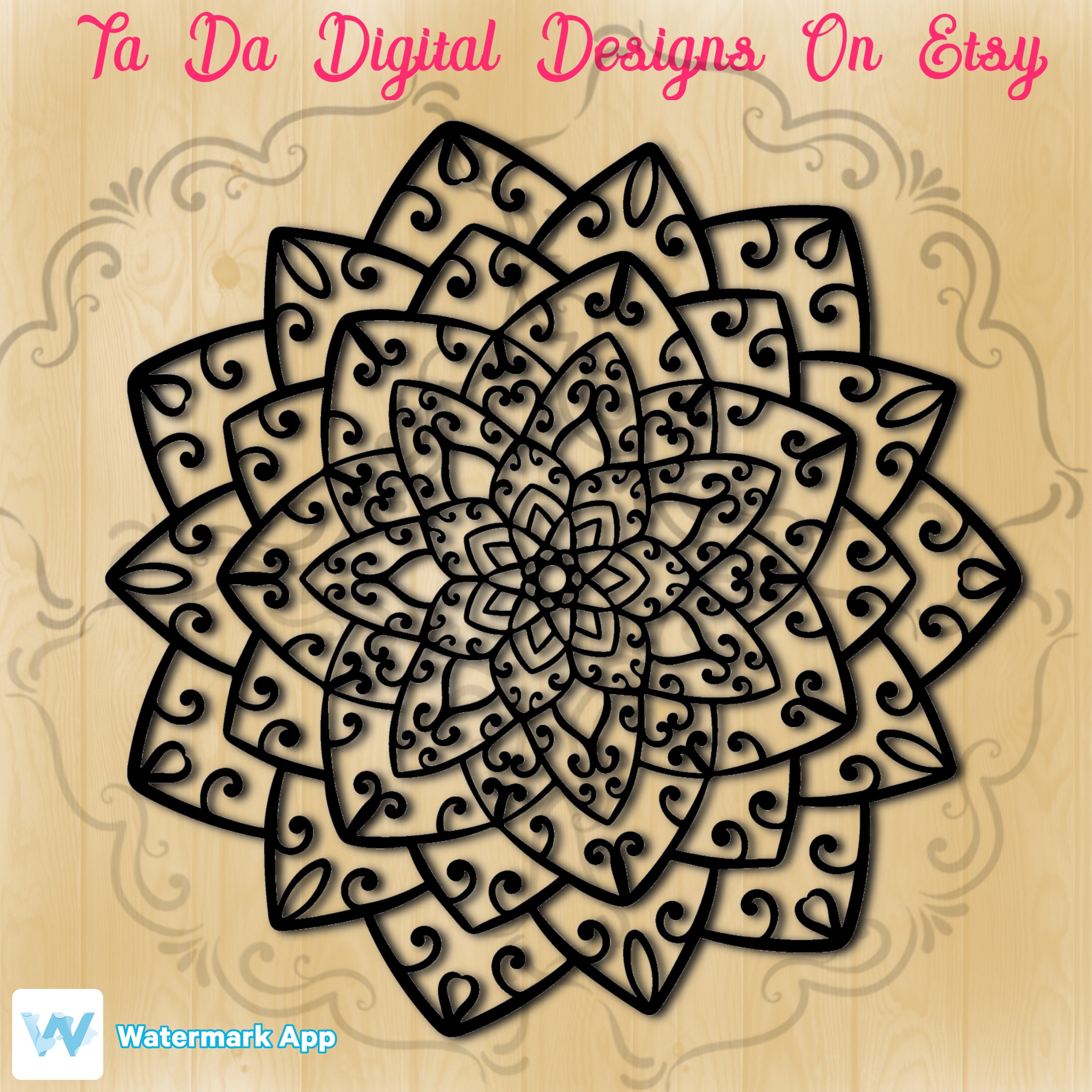 Intricate mandala svg / cutting file | Etsy