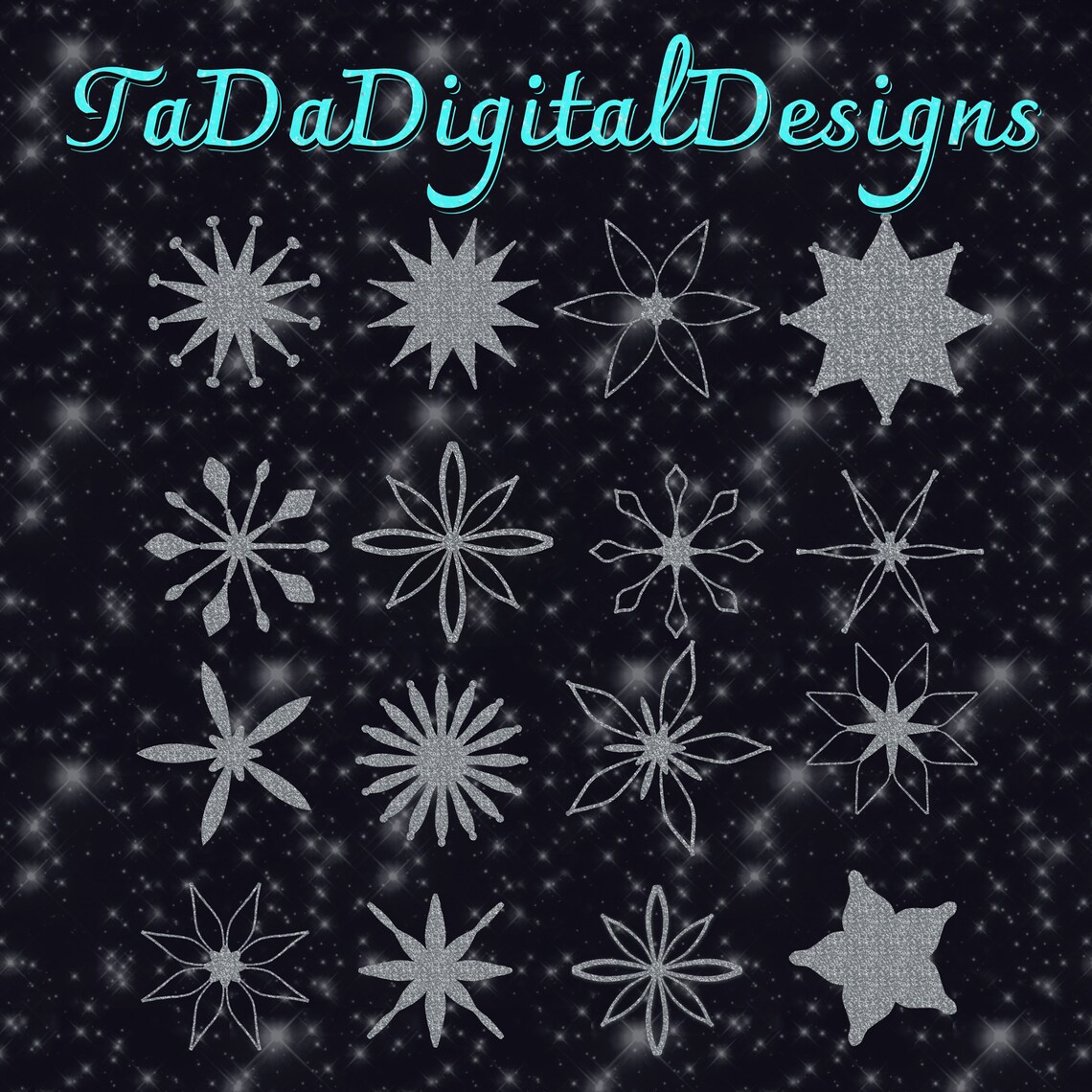 Star Svg Set of 16 - Etsy