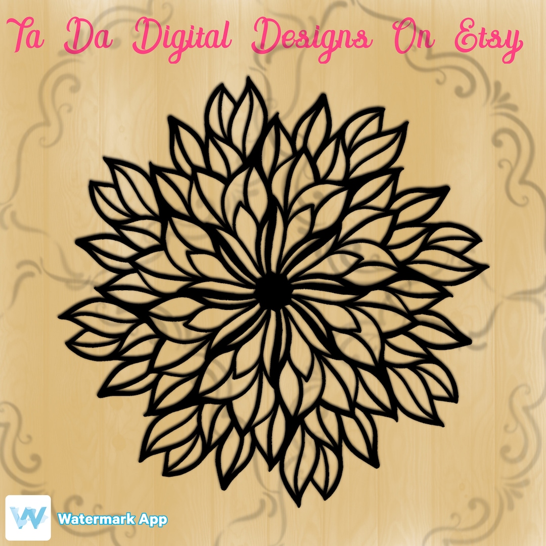 Flower Mandala Svg / Mandala Svg - Etsy