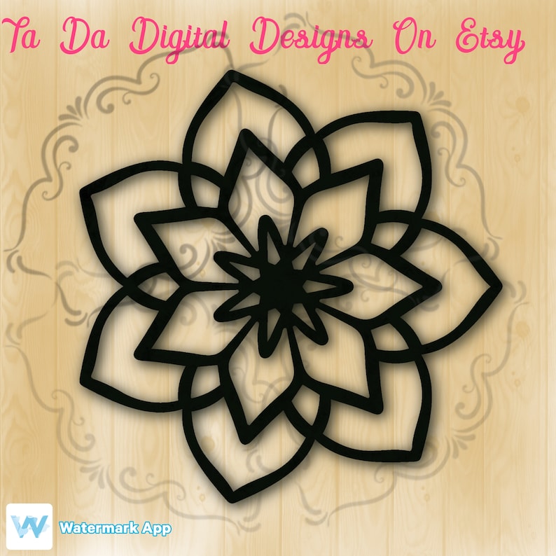 Flower Mandala Svg - Etsy