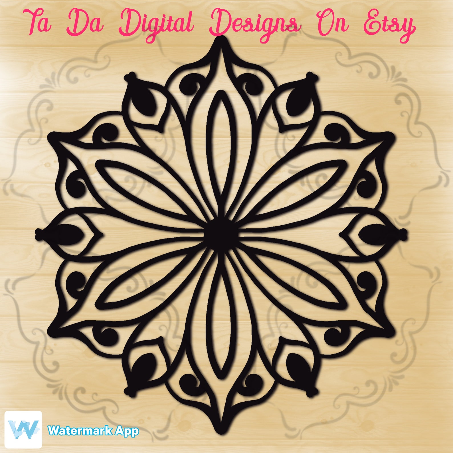 Flower Mandala Svg - Etsy