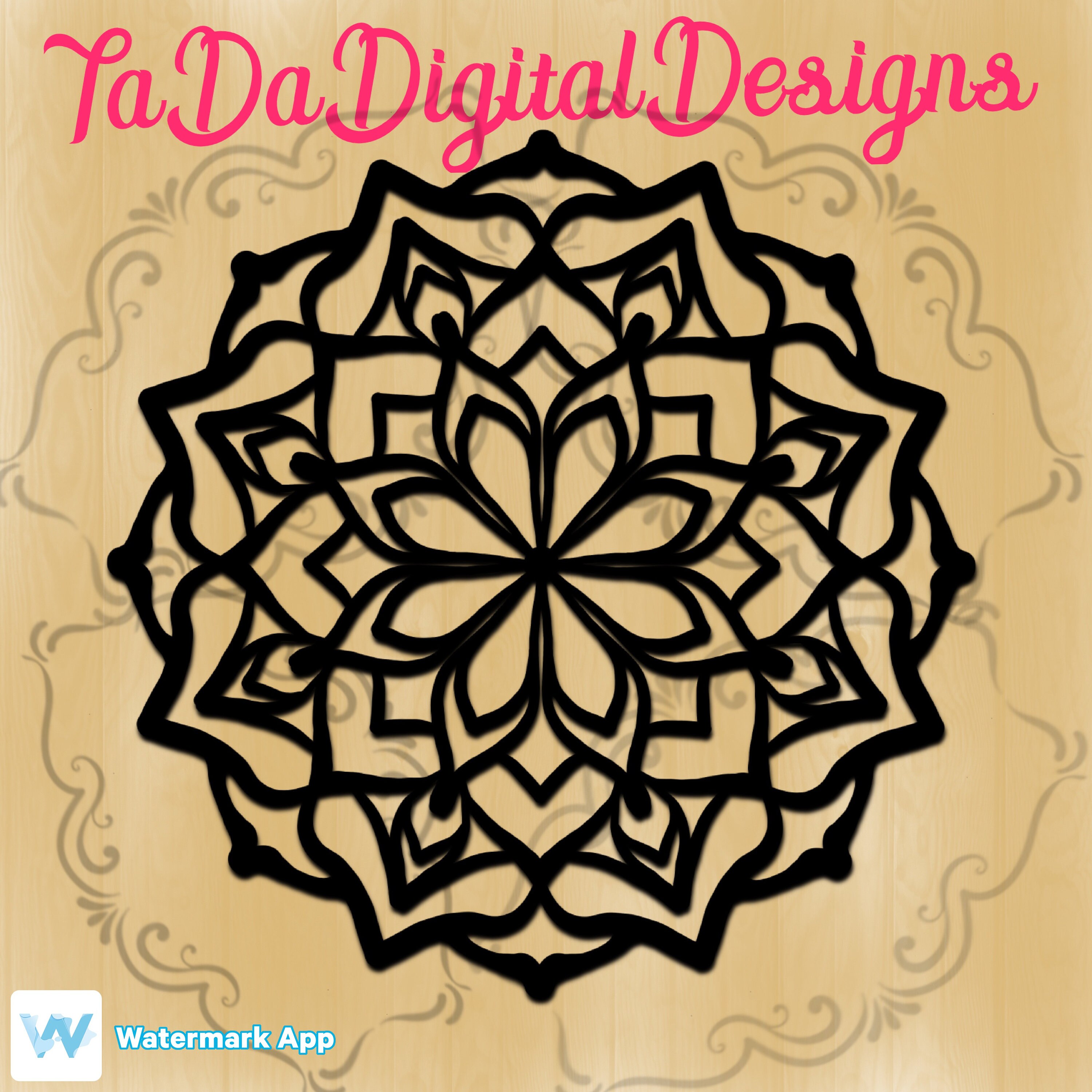 Flower Svg /png. Flower Mandala Svg / Png | Etsy