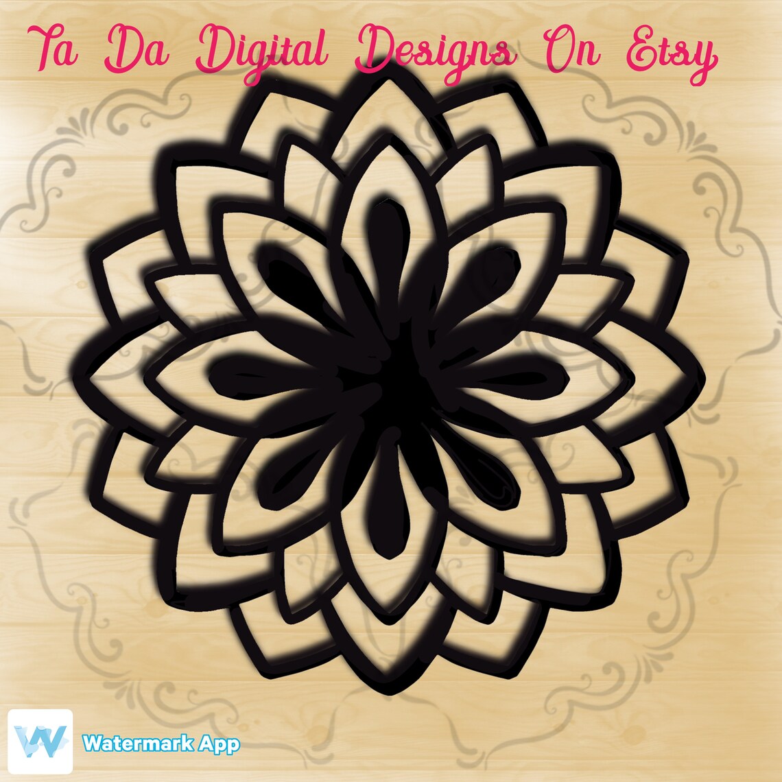 Mandala Flower Svg | Etsy