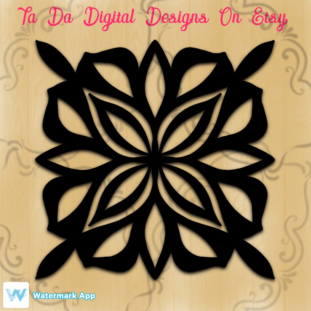 Mandala Flower Svg / Cutting File - Etsy