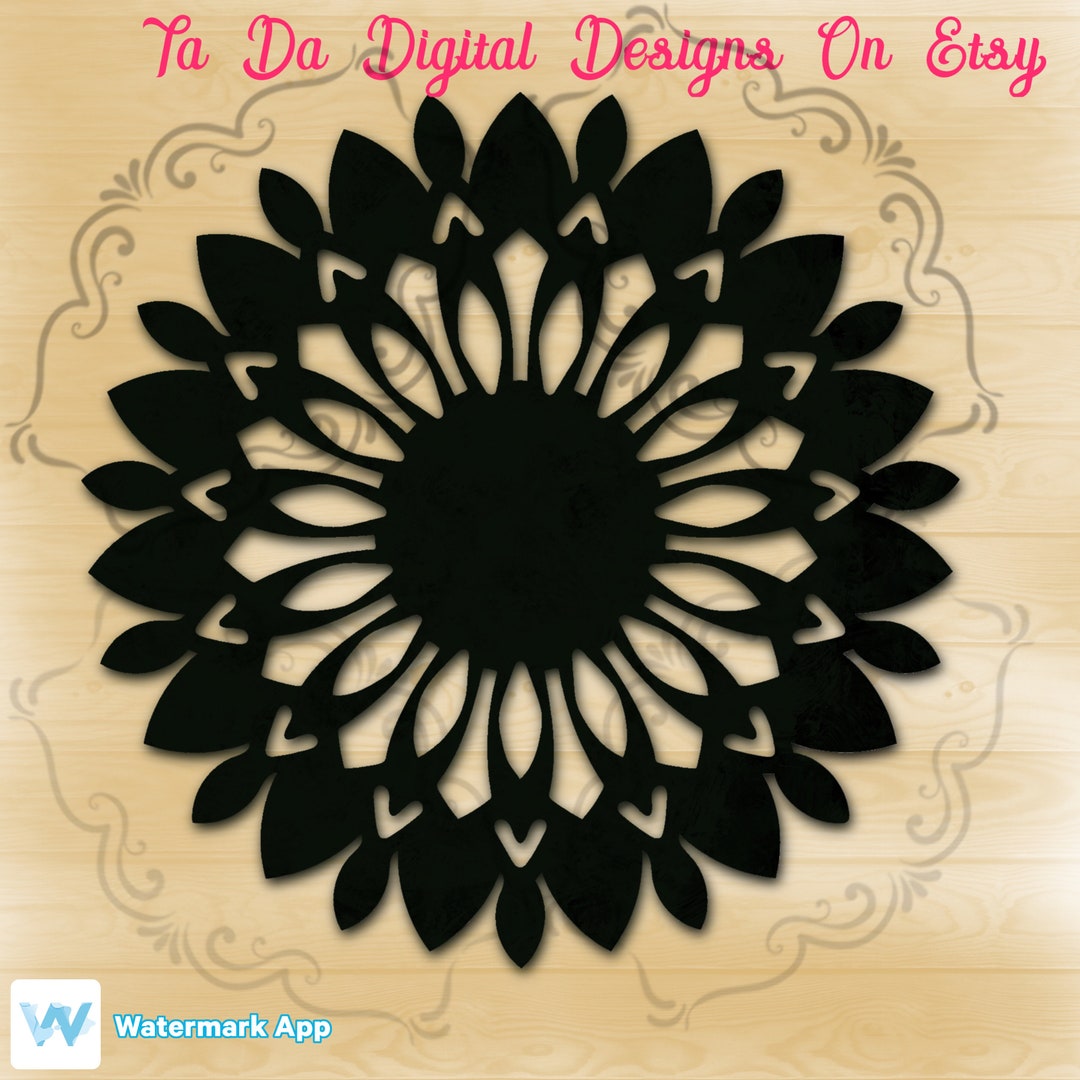 Flower Mandala Svg - Etsy