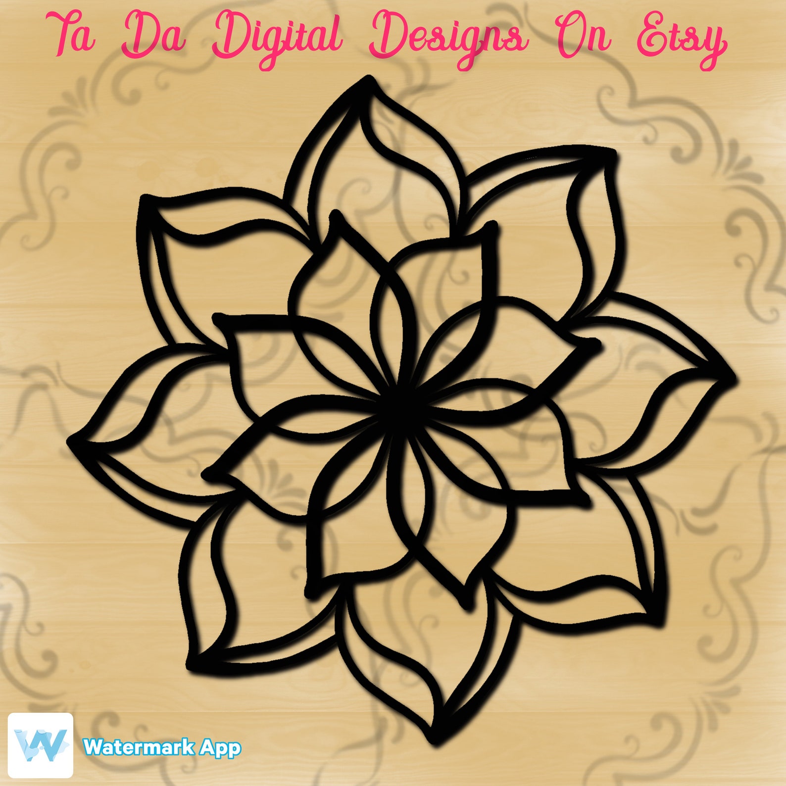 Flower Mandala Svg / Mandala Svg | Etsy