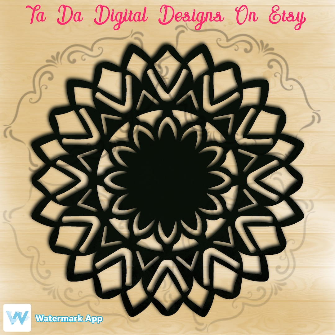 Flower Mandala Svg - Etsy