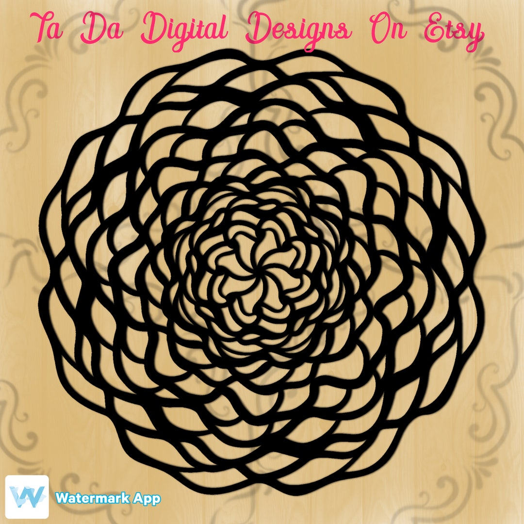 Flower Mandala Svg - Etsy