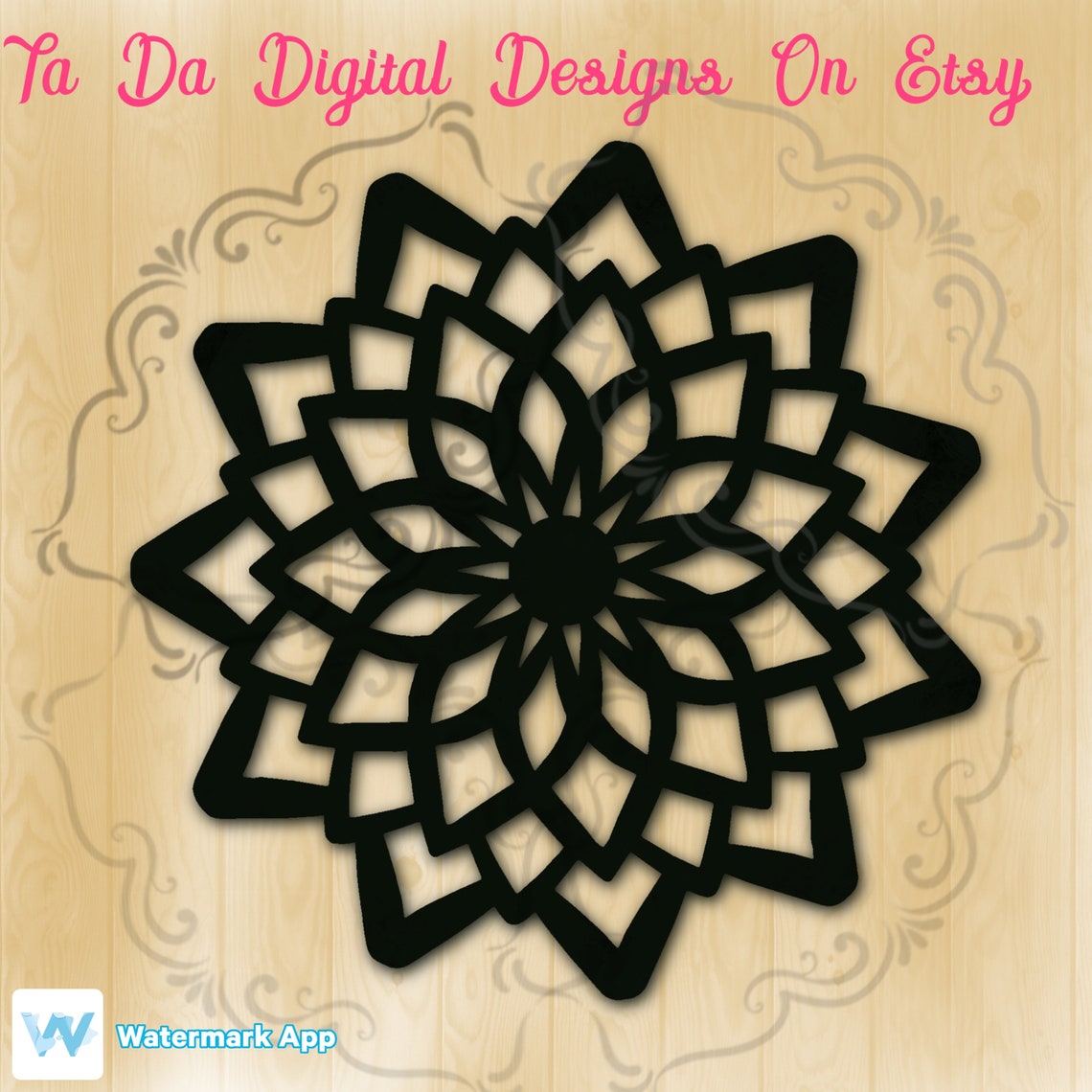 Flower Mandala Svg | Etsy
