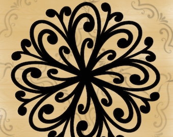 Mandala Svg/ Zentangle Svg / Square Svg - Etsy