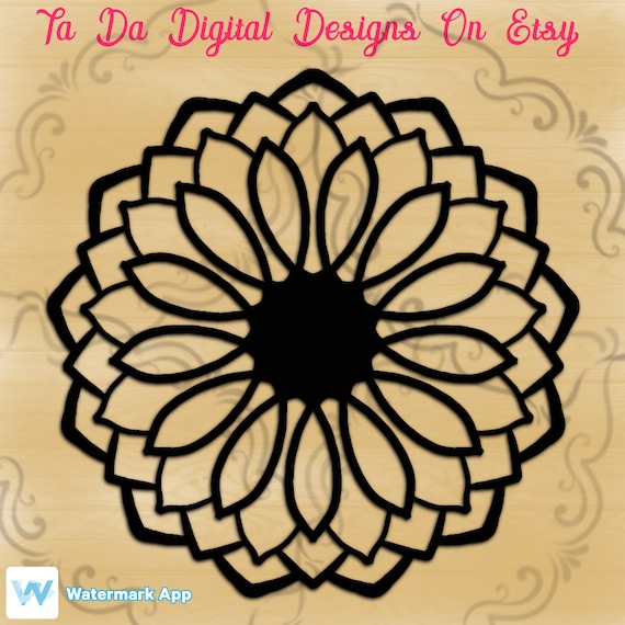 Flower Mandala Svg / Flower Svg | Etsy