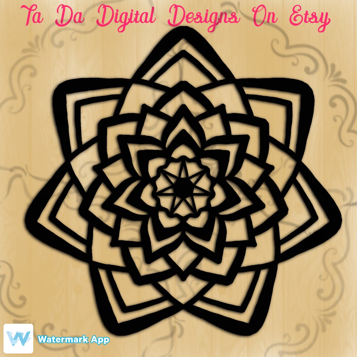 Flower Mandala Svg / Mandala Svg | Etsy