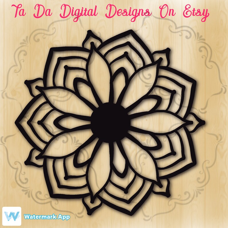 Flower Mandala Svg | Etsy