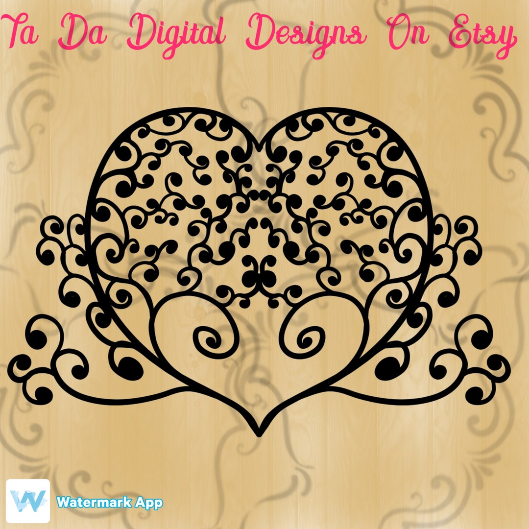 Heart Mandala/ Valentine Mandala/ Love Svg - Etsy