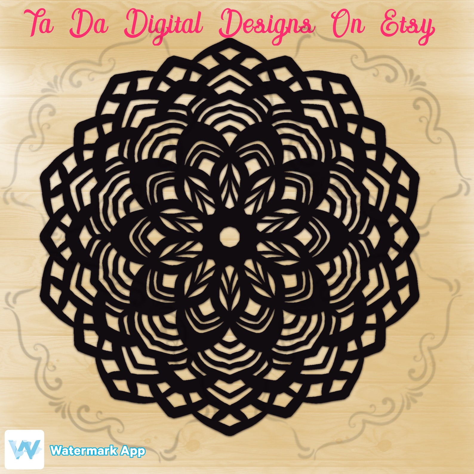 Flower Mandala Svg | Etsy