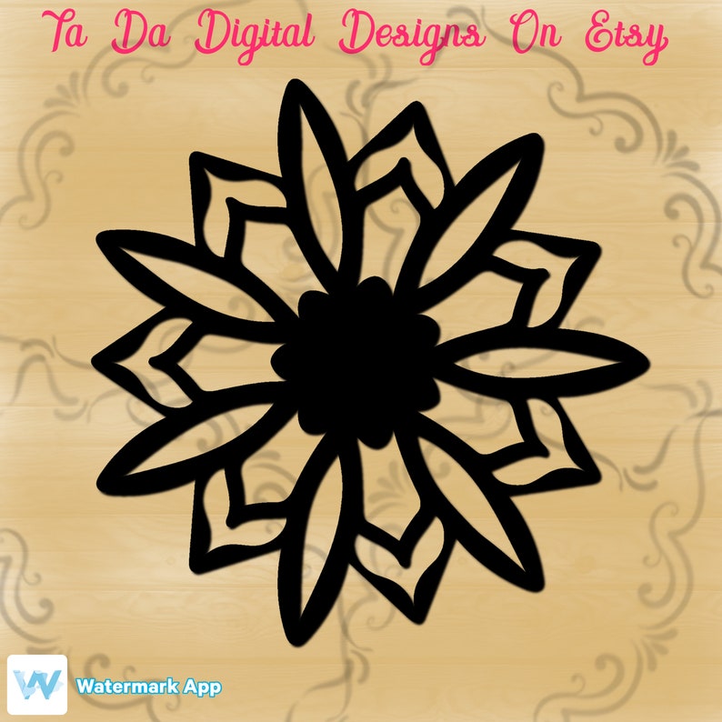 Mandala Svg / Flower Mandala Svg - Etsy