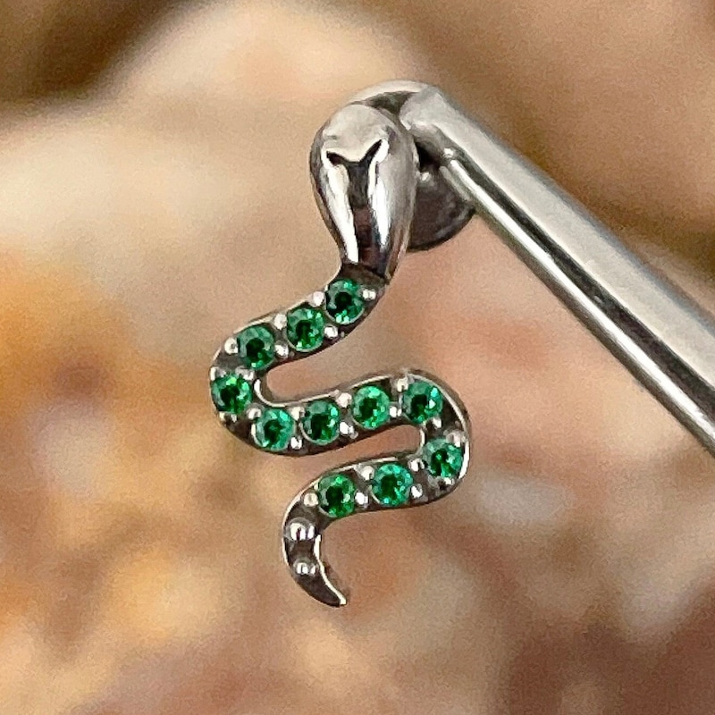 Green Snake Ring - Etsy UK