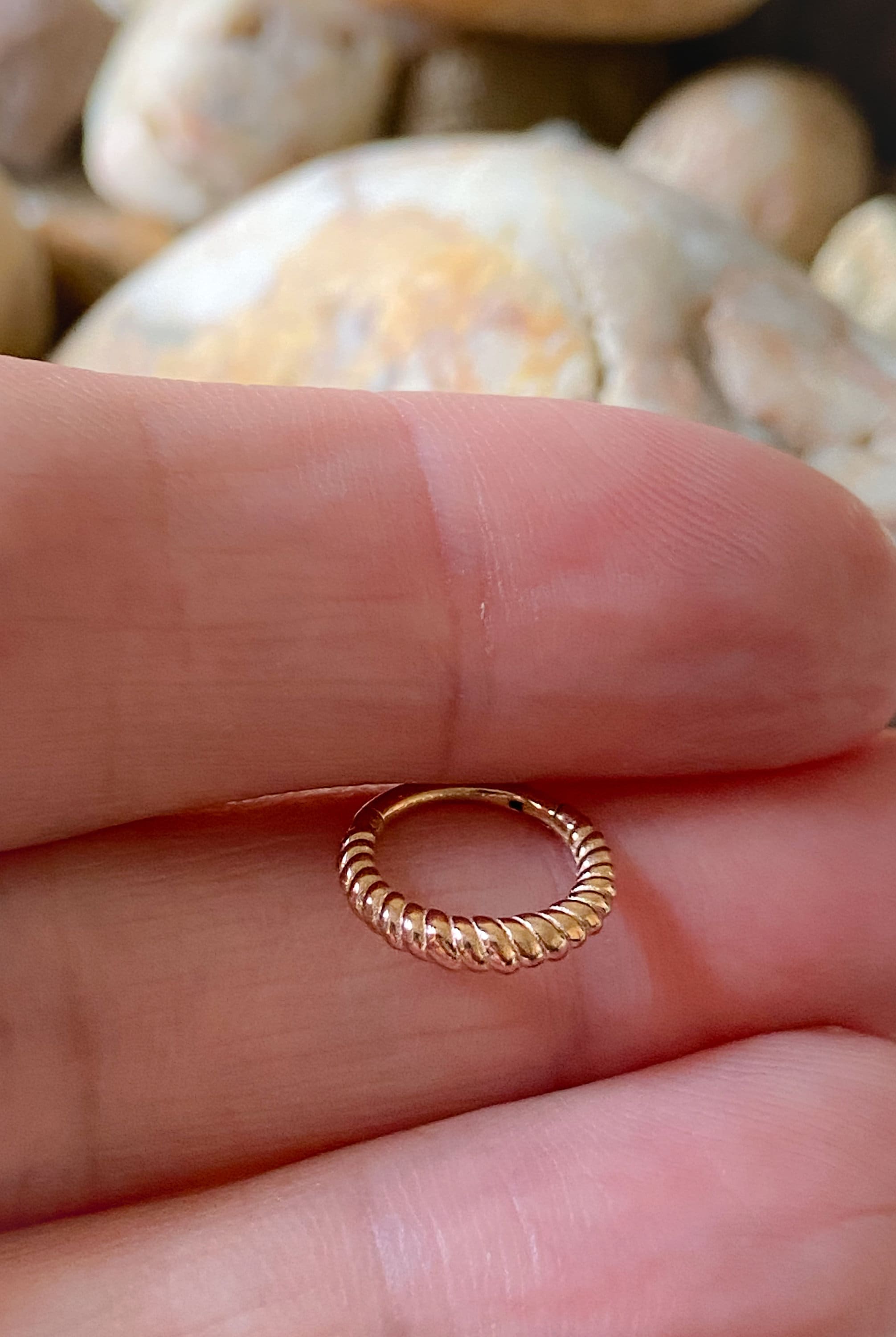 Graduated Chunky Twisted Rope Braided Hinged Septum Clicker - Etsy UK