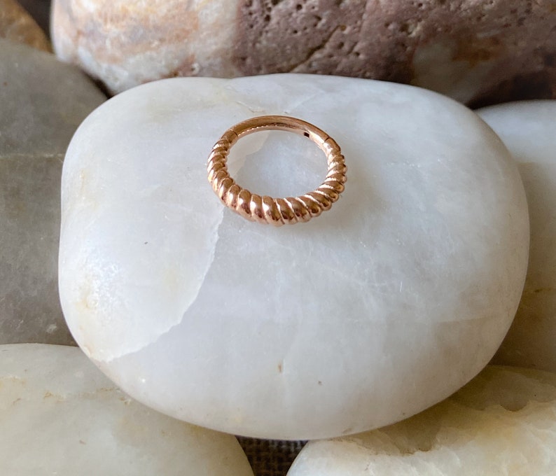 Graduated Chunky Twisted Rope Braided Hinged Septum Clicker - Etsy UK