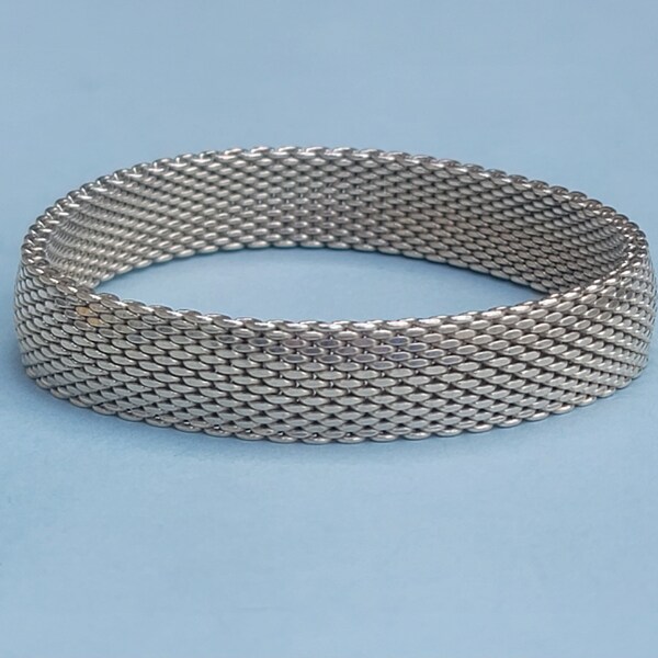 Silver Mesh Bracelet - Etsy