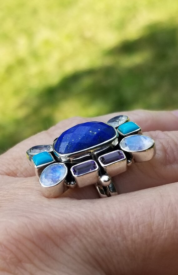Nicky Butler Lapis, Turquoise, Moonstone, Amethyst St… - Gem