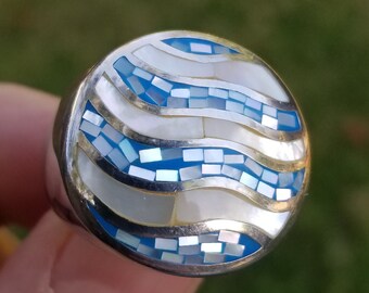 Pearl Inlay Ring - Etsy