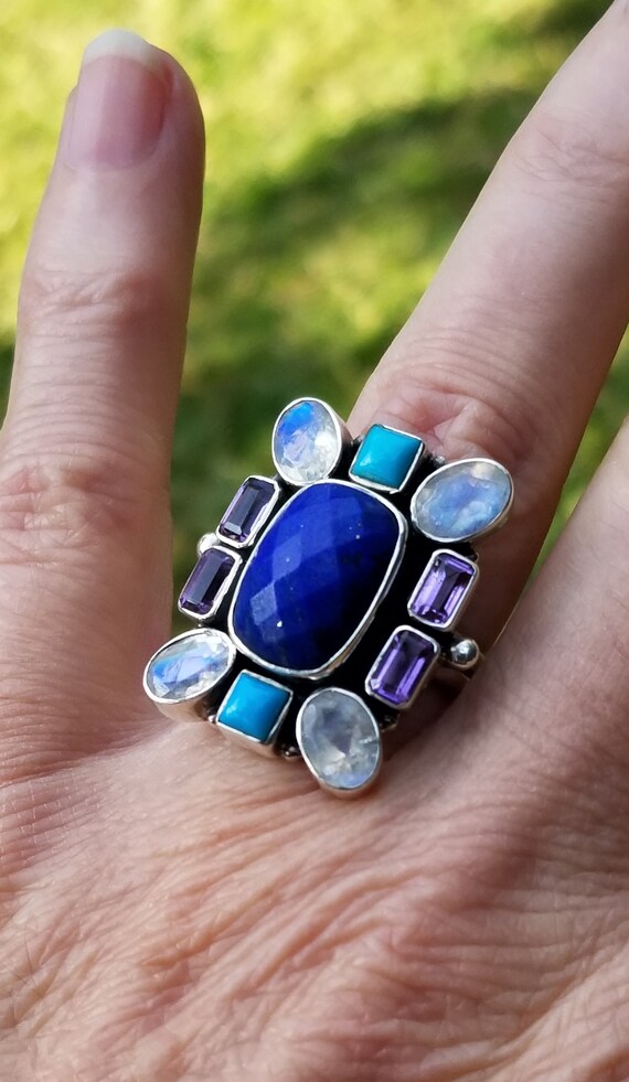 Nicky Butler Lapis, Turquoise, Moonstone, Amethyst St… - Gem