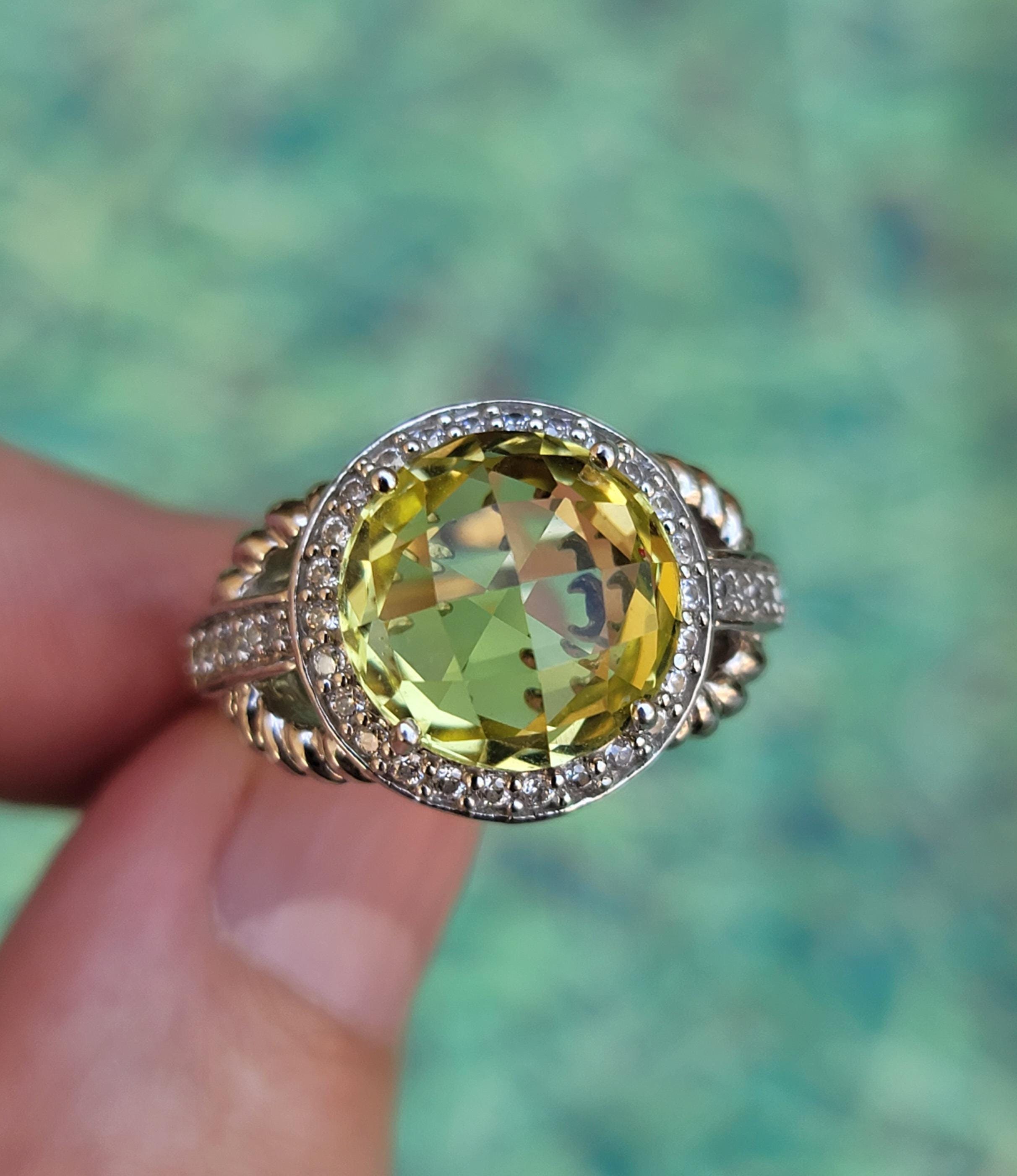 Judith ripka yellow stone ring store