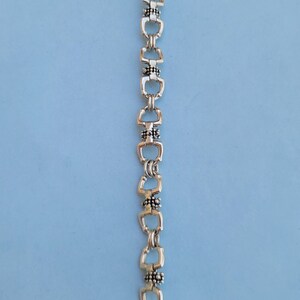 Michael Dawkins Stirrup Style 925 Sterling Silver Bracelet 7 1/4 Long ...