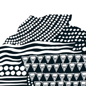 Downloadable Digital Print, Africa Continent, Africa Shape, Modern Room ...