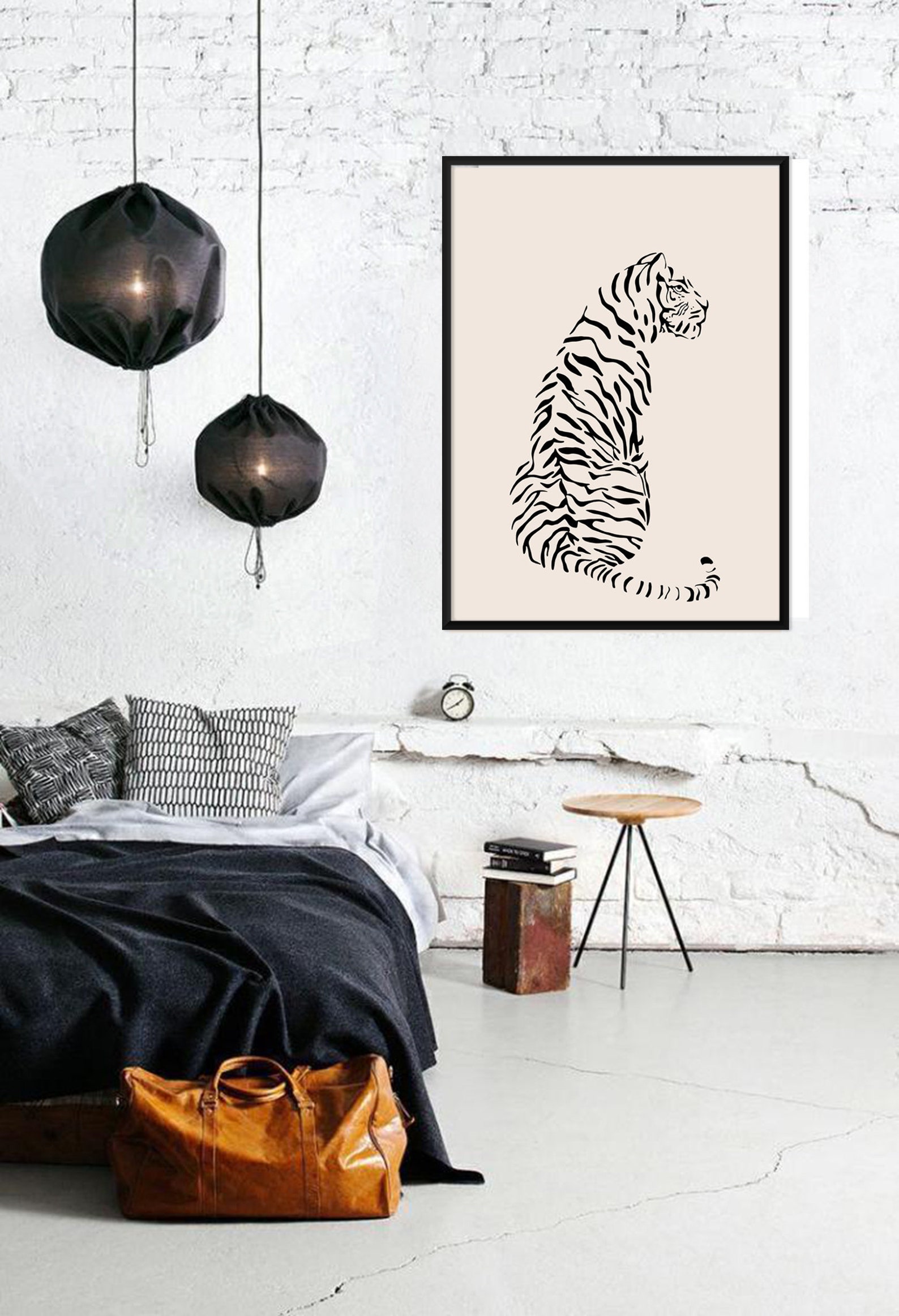 Downloadable Digital Print Tiger Print Modern Decor Wall | Etsy