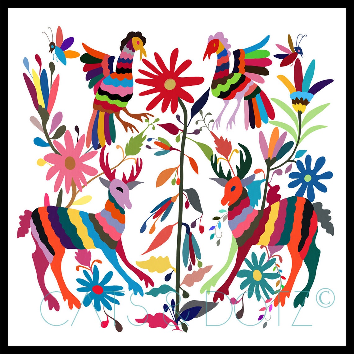 Downloadable Digital Print Mexican Art Abstract Colorful - Etsy