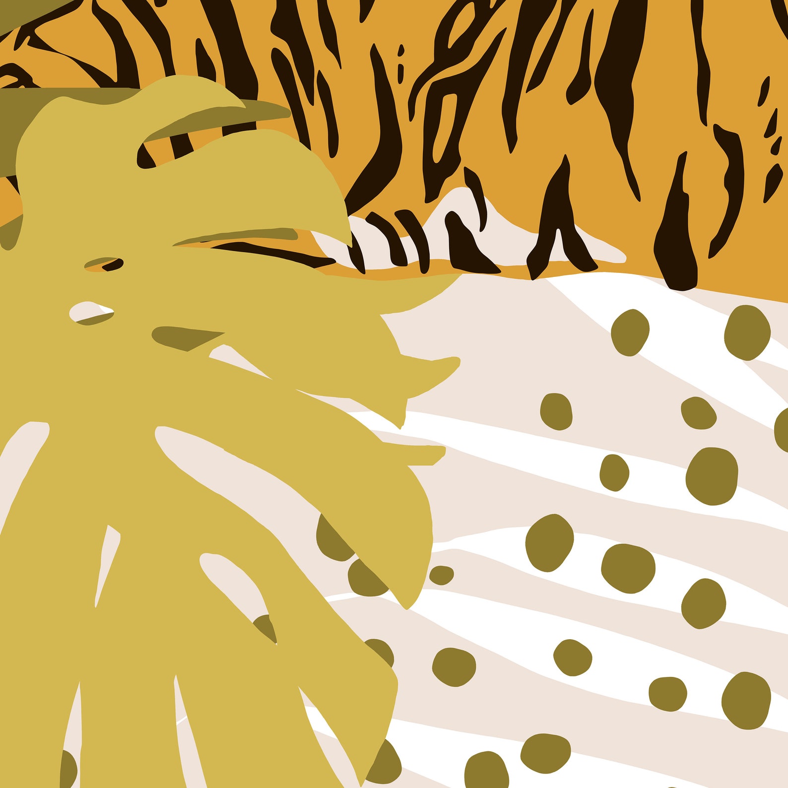 Downloadable Digital Print Tiger Print Modern Decor Wall | Etsy