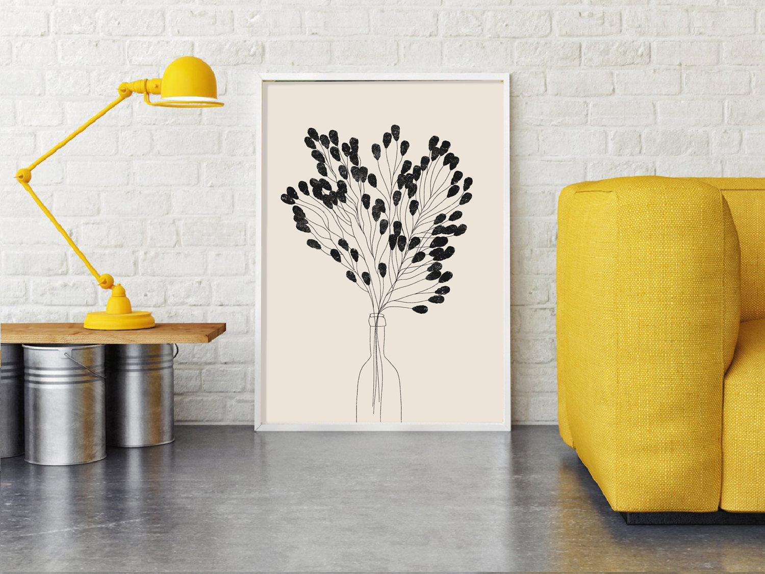 Downloadable Digital Print Minimalist Print Plant art | Etsy