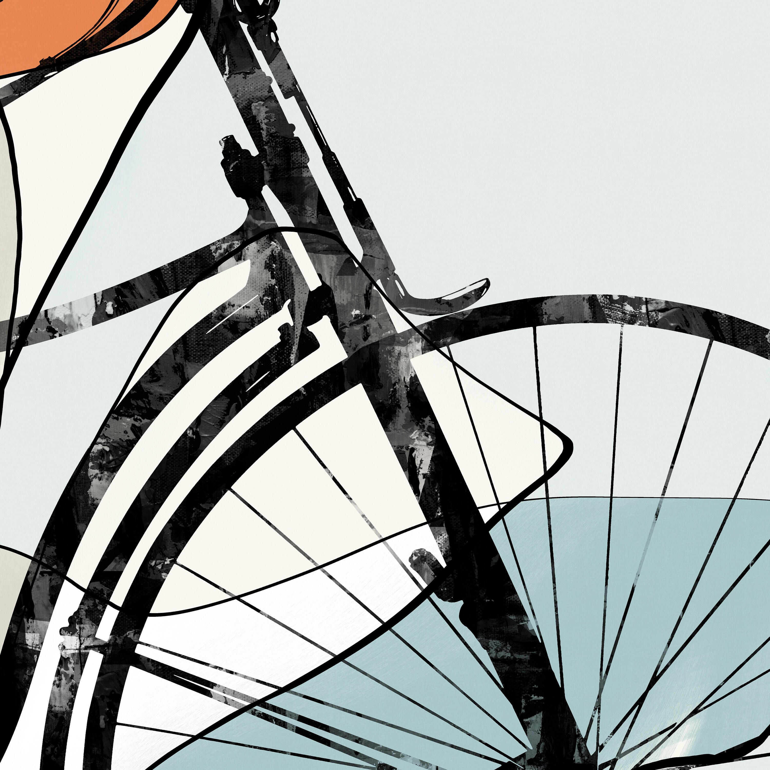 2 Piece Downloadable Digital Print Bicycle Print Minimalist | Etsy