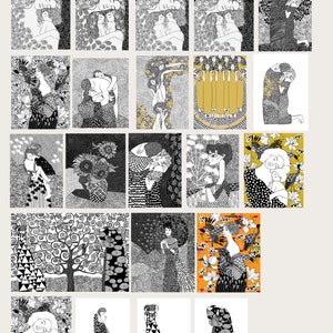 Downloadable Digital Print, Beethoven Frieze, Inspired by Gustav Klimt ...