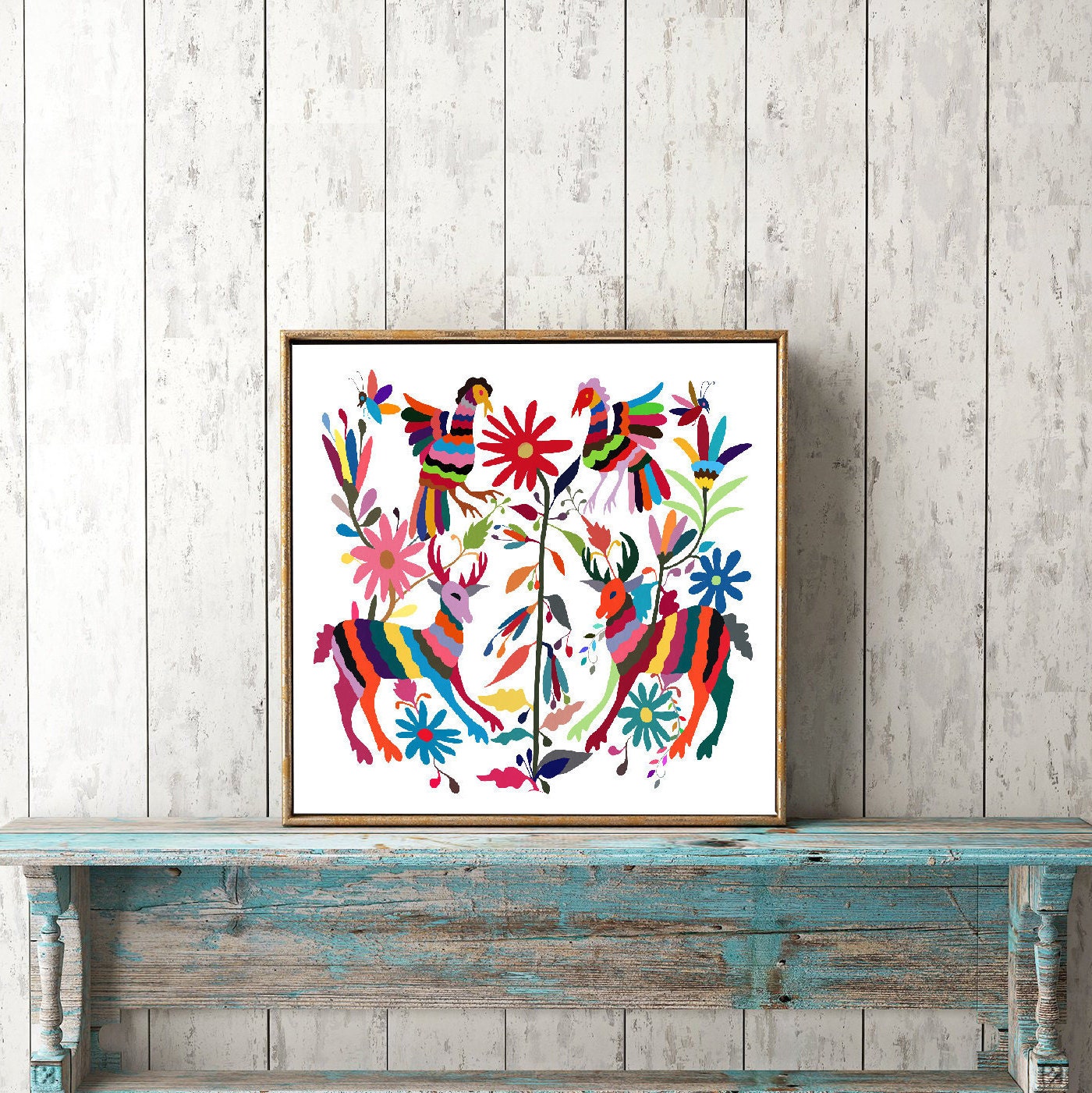 Downloadable Digital Print Mexican Art Abstract Colorful - Etsy